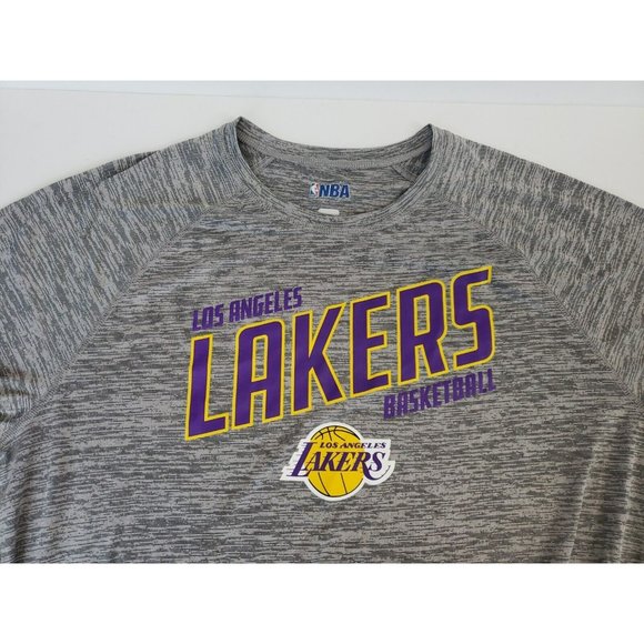 NBA | Shirts | Nba Tshirt Gray Los Angeles Lakers Mens Xl Short Sleeve ...